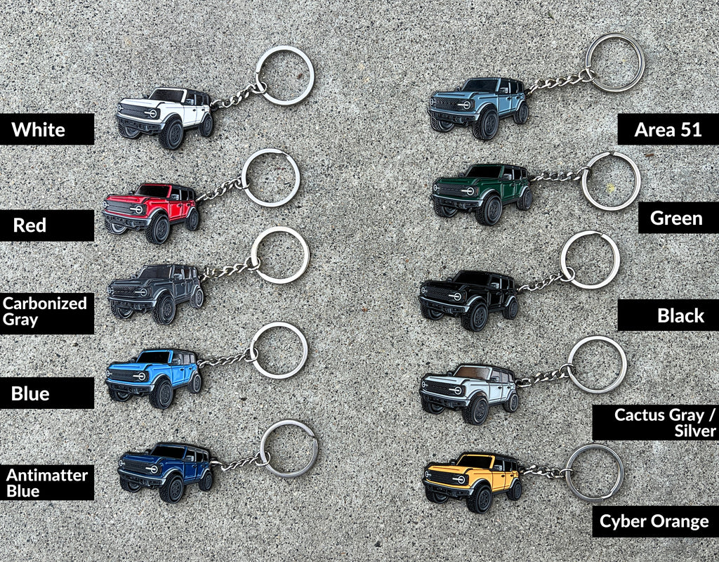 Ford Bronco Keychain – Four Wheel Beast